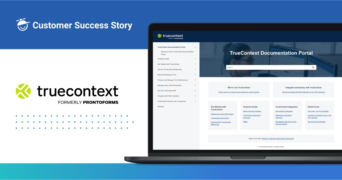 MadCap 導入事例: TrueContext は Flare により、製品リリースと同時に最新の Web ドキュメント ポータルを提供 ...