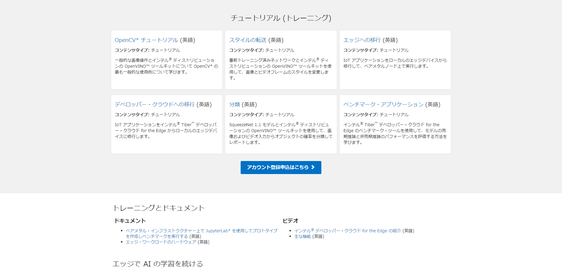 インテル Tiber デベロッパー・クラウドへの登録手順 | XLsoft エクセルソフト